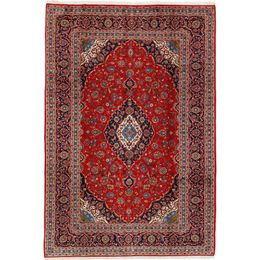 Nain Trading Orientteppich Keshan 206x299 Handgeknüpfter Orientteppich / Perserteppich, rechteckig, Höhe: 12 mm, rot