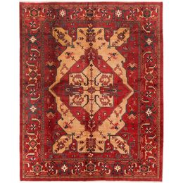 Nain Trading Orientteppich Heriz 359x448 Handgeknüpfter Orientteppich / Perserteppich, rechteckig, Höhe: 12 mm, rot