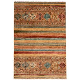 Nain Trading Orientteppich Arijana Shaal 203x292 Handgeknüpfter Orientteppich, rechteckig, Höhe: 5 mm, rot