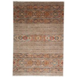 Nain Trading Orientteppich Arijana Shaal 241x339 Handgeknüpfter Orientteppich, rechteckig, Höhe: 5 mm, braun