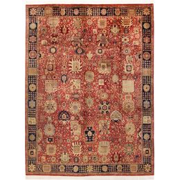 Nain Trading Orientteppich Täbriz 277x366 Handgeknüpfter Orientteppich, rechteckig, Höhe: 12 mm, rot