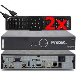 Protek X2 Twin SAT 4K - UHD HDR 2X DVB-S2 Twin Tuner