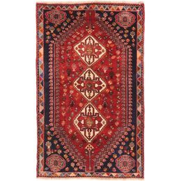 Nain Trading Orientteppich Ghashghai 107x174 Handgeknüpfter Orientteppich / Perserteppich, rechteckig, Höhe: 12 mm, rot