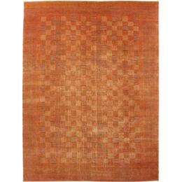 Nain Trading Orientteppich Gabbeh Loribaft 368x275 Handgeknüpfter Moderner Orientteppich, rechteckig, Höhe: 10 mm, rot
