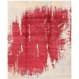 Nain Trading Designteppich Sadraa 252x305 Handgeknüpfter Moderner Orientteppich / Designteppich, rechteckig, Höhe: 12 mm, rot