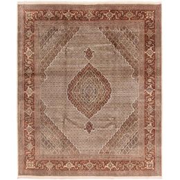 Nain Trading Orientteppich Täbriz 258x308 Handgeknüpfter Orientteppich, rechteckig, Höhe: 12 mm, braun