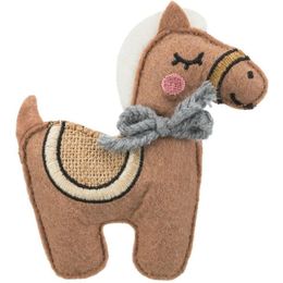Trixie Tier-Intelligenzspielzeug Pferd 10cm Stoff Katzenminze