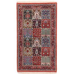 Nain Trading Orientteppich Ghom 96x164 Handgeknüpfter Orientteppich, rechteckig, Höhe: 12 mm, rot