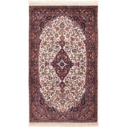 Nain Trading Orientteppich Indo Keshan 91x161 Handgeknüpfter Orientteppich, rechteckig, Höhe: 12 mm, lila