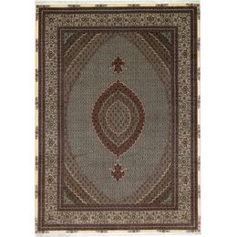 Nain Trading Orientteppich Täbriz Mahi 50Raj 251x347 Handgeknüpfter Orientteppich, rechteckig, Höhe: 7 mm, braun|grau