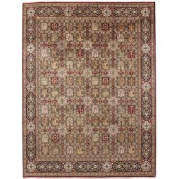Nain Trading Orientteppich Ghom 270x361 Handgeknüpfter Orientteppich, rechteckig, Höhe: 12 mm, braun