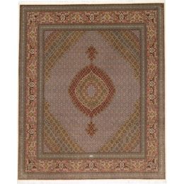 Nain Trading Orientteppich Täbriz Mahi 50Raj 254x306 Handgeknüpfter Orientteppich, rechteckig, Höhe: 7 mm, braun