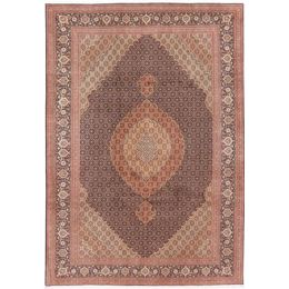 Nain Trading Orientteppich Täbriz Mahi 50Raj 204x296 Handgeknüpfter Orientteppich, rechteckig, Höhe: 7 mm, braun|rot