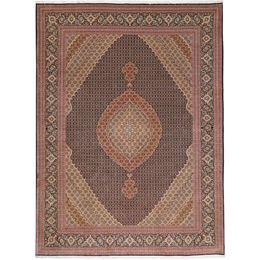 Nain Trading Orientteppich Täbriz Mahi 50Raj 304x409 Handgeknüpfter Orientteppich, rechteckig, Höhe: 7 mm, braun|lila
