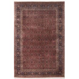 Nain Trading Orientteppich Indo Bidjar 199x299 Handgeknüpfter Orientteppich, rechteckig, Höhe: 15 mm, braun|rot