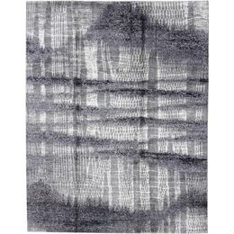 Nain Trading Designteppich Sadraa 238x304 Handgeknüpfter Moderner Orientteppich / Designteppich, rechteckig, Höhe: 12 mm, grau