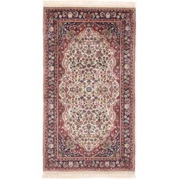 Nain Trading Orientteppich Indo Keshan 88x156 Handgeknüpfter Orientteppich, rechteckig, Höhe: 12 mm, lila