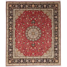 Nain Trading Orientteppich Täbriz 50Raj 248x290 Handgeknüpfter Orientteppich / Perserteppich, rechteckig, Höhe: 7 mm, braun|rot