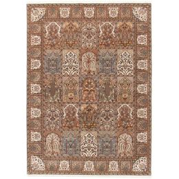 Nain Trading Orientteppich Ghom 174x242 Handgeknüpfter Orientteppich, rechteckig, Höhe: 12 mm, braun