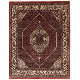 Nain Trading Orientteppich Bidjar Arusbaft 196x245 Handgeknüpfter Orientteppich / Perserteppich, rechteckig, Höhe: 15 mm, braun|rot