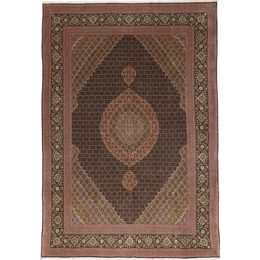 Nain Trading Orientteppich Täbriz Mahi 50Raj 244x351 Handgeknüpfter Orientteppich, rechteckig, Höhe: 7 mm, braun
