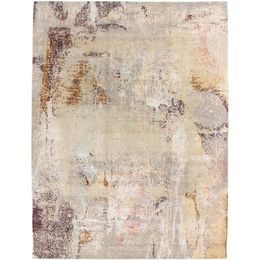 Nain Trading Designteppich Sadraa 275x359 Handgeknüpfter Moderner Orientteppich / Designteppich, rechteckig, Höhe: 12 mm, beige