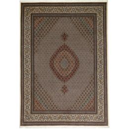 Nain Trading Orientteppich Täbriz Mahi 50Raj 246x351 Handgeknüpfter Orientteppich, rechteckig, Höhe: 7 mm, braun|grau