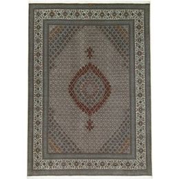Nain Trading Orientteppich Täbriz Mahi 50Raj 251x350 Handgeknüpfter Orientteppich, rechteckig, Höhe: 7 mm, grau