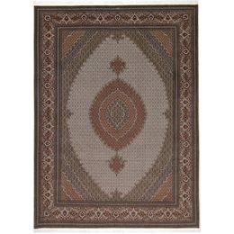 Nain Trading Orientteppich Täbriz Mahi 50Raj 254x346 Handgeknüpfter Orientteppich, rechteckig, Höhe: 7 mm, braun|grau