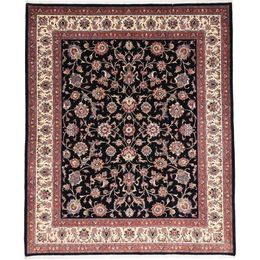 Nain Trading Orientteppich Maschad Khorassan 250x306 Handgeknüpfter Orientteppich, rechteckig, Höhe: 12 mm, lila|schwarz