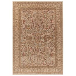 Nain Trading Orientteppich Indo Täbriz Royal 171x239 Handgeknüpfter Orientteppich, rechteckig, Höhe: 12 mm, braun