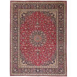 Nain Trading Orientteppich Maschad Khorassan 295x397 Handgeknüpfter Orientteppich, rechteckig, Höhe: 12 mm, braun|rot