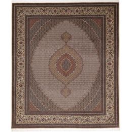 Nain Trading Orientteppich Täbriz Mahi 50Raj 249x295 Handgeknüpfter Orientteppich, rechteckig, Höhe: 7 mm, braun|grau