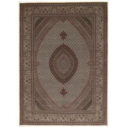 Nain Trading Orientteppich Täbriz Mahi 50Raj 249x350 Handgeknüpfter Orientteppich, rechteckig, Höhe: 7 mm, braun|grau