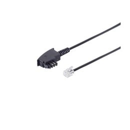 S/CONN maximum connectivity® TAE F-Stecker / Western-Stecker 6/4 Universal 3m Telefonkabel