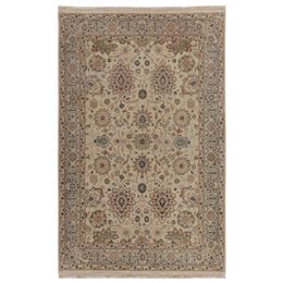 Nain Trading Orientteppich Indo Täbriz Royal 113x174 Handgeknüpfter Orientteppich, rechteckig, Höhe: 12 mm, braun