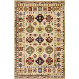 Nain Trading Orientteppich Kazak 119x183 Handgeknüpfter Orientteppich, rechteckig, Höhe: 5 mm, beige