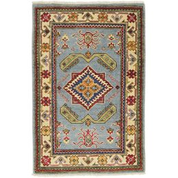 Nain Trading Orientteppich Kazak 83x122 Handgeknüpfter Orientteppich, rechteckig, Höhe: 5 mm, beige