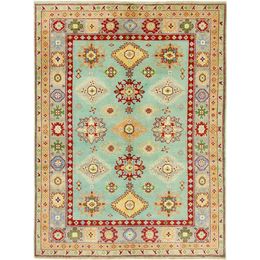 Nain Trading Orientteppich Kazak 152x204 Handgeknüpfter Orientteppich, rechteckig, Höhe: 5 mm, beige