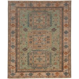 Nain Trading Orientteppich Kazak Royal 207x254 Handgeknüpfter Orientteppich, rechteckig, Höhe: 5 mm, braun