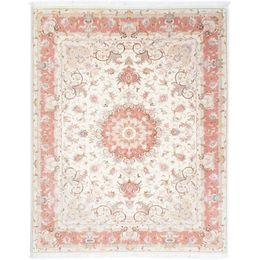Nain Trading Orientteppich Täbriz 50Raj 155x195 Handgeknüpfter Orientteppich / Perserteppich, rechteckig, Höhe: 7 mm, beige