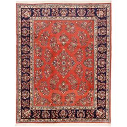 Nain Trading Orientteppich Sarough 201x253 Handgeknüpfter Orientteppich / Perserteppich, rechteckig, Höhe: 12 mm, rot