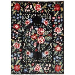 Nain Trading Designteppich Arijana Design 173x239 Handgeknüpfter Moderner Orientteppich, rechteckig, Höhe: 5 mm, schwarz