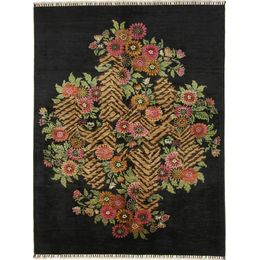 Nain Trading Designteppich Arijana Design 155x208 Handgeknüpfter Moderner Orientteppich, rechteckig, Höhe: 5 mm, schwarz