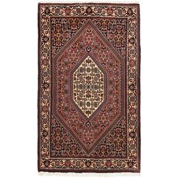 Nain Trading Orientteppich Bidjar Zanjan 81x129 Handgeknüpfter Orientteppich / Perserteppich, rechteckig, Höhe: 12 mm, braun|rot