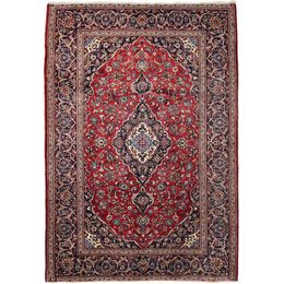 Nain Trading Orientteppich Keshan 201x299 Handgeknüpfter Orientteppich / Perserteppich, rechteckig, Höhe: 12 mm, rot