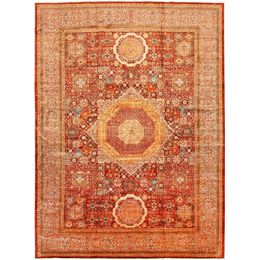 Nain Trading Orientteppich Mamluk 297x401 Handgeknüpfter Orientteppich, rechteckig, Höhe: 6 mm, rot
