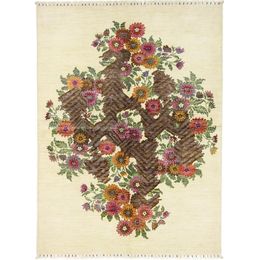 Nain Trading Designteppich Arijana Design 180x244 Handgeknüpfter Moderner Orientteppich, rechteckig, Höhe: 5 mm, beige