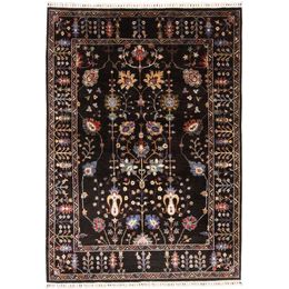 Nain Trading Designteppich Arijana Design 176x244 Handgeknüpfter Moderner Orientteppich, rechteckig, Höhe: 5 mm, braun|schwarz