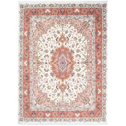 Nain Trading Orientteppich Täbriz 50Raj 154x209 Handgeknüpfter Orientteppich / Perserteppich, rechteckig, Höhe: 7 mm, beige